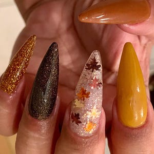 HELLO Autumn-glitter Dip Powder, Fall Nail Dip, Dip Powder, Dip Powder ...