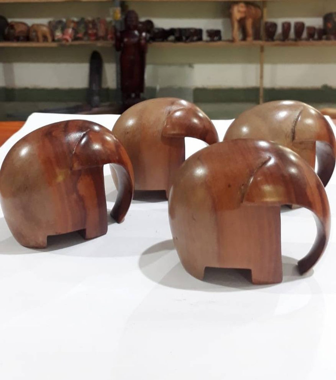 Wooden Elephant, Shadow Elephant, Hand Carved Elephant, Asian Elephant ...