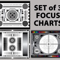 Set of 3 Focus Charts for Photography Lens Test, Digital Download ...