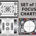 Set of 3 Focus Charts for Photography Lens Test, Digital Download ...
