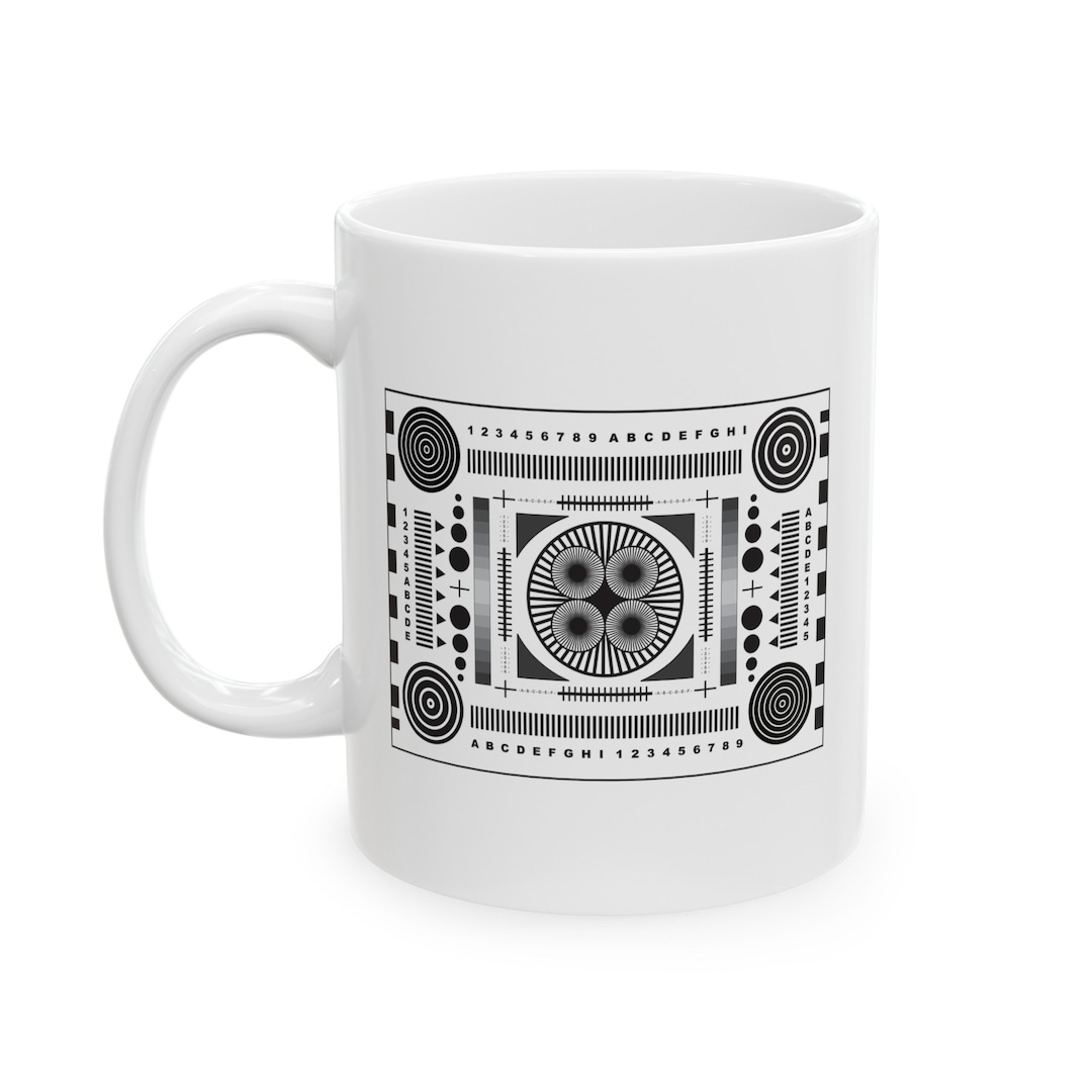 Focus Chart Ceramic Mug, Camera, Lens, Nikon, Sony, Canon, Gift for Him ...