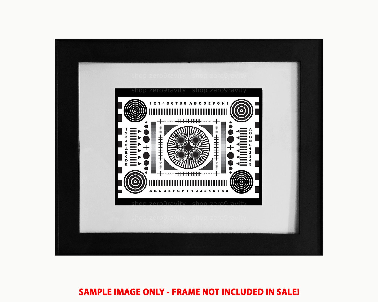 Set of 3 Focus Charts for Photography Lens Test, Digital Download ...