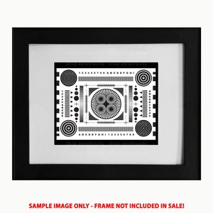 Set of 3 Focus Charts for Photography Lens Test, Digital Download ...
