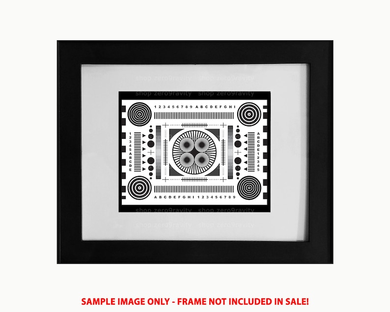 Set of 3 Focus Charts for Photography Lens Test, Digital Download ...