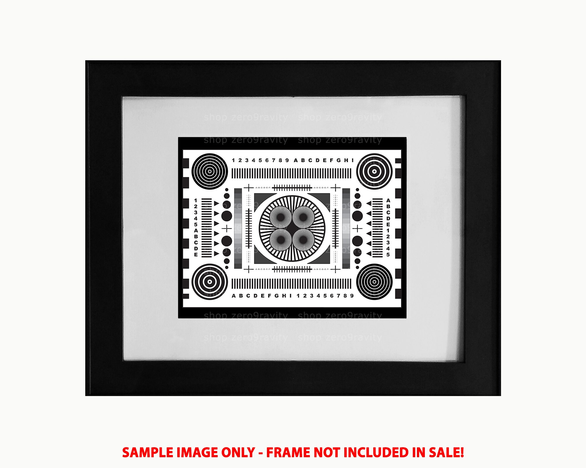 Set of 3 Focus Charts for Photography Lens Test, Digital Download ...
