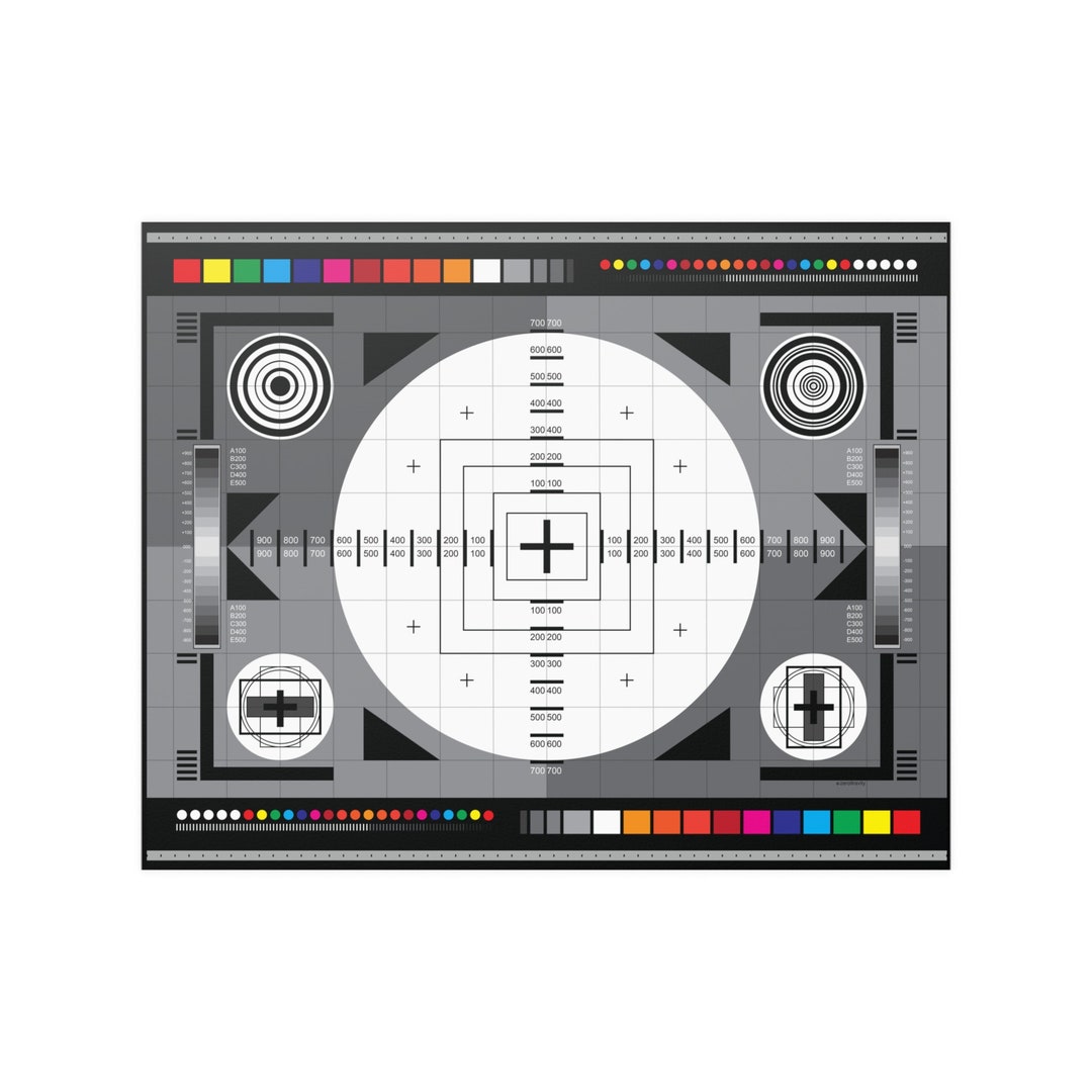 Camera Focus Chart, 20x16, Printed and Shipped to Your Door, Premium ...