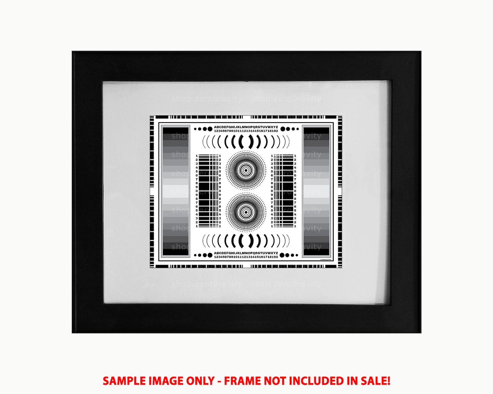 Set of 3 Focus Charts for Photography Lens Test, Digital Download ...