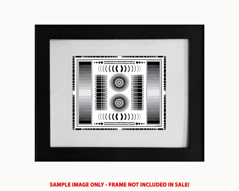 Set of 3 Focus Charts for Photography Lens Test, Digital Download ...