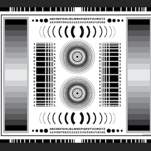 Set of 3 Focus Charts for Photography Lens Test, Digital Download ...