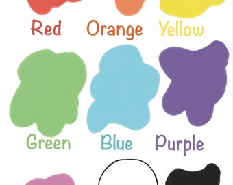 Early Learning Shapes Poster - Etsy