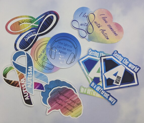 Autism Stickers Autism Awareness Autism Acceptance - Etsy UK