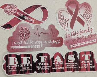 Stroke Awareness Stickers - Etsy