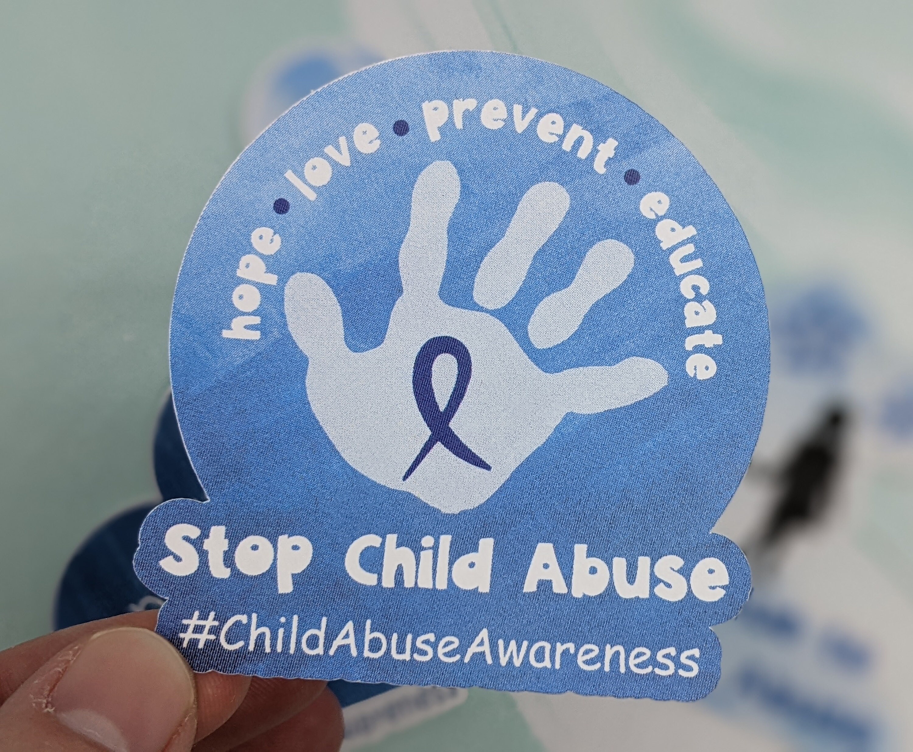 Child Abuse Stickers Child Abuse Awareness Wear Blue | Etsy