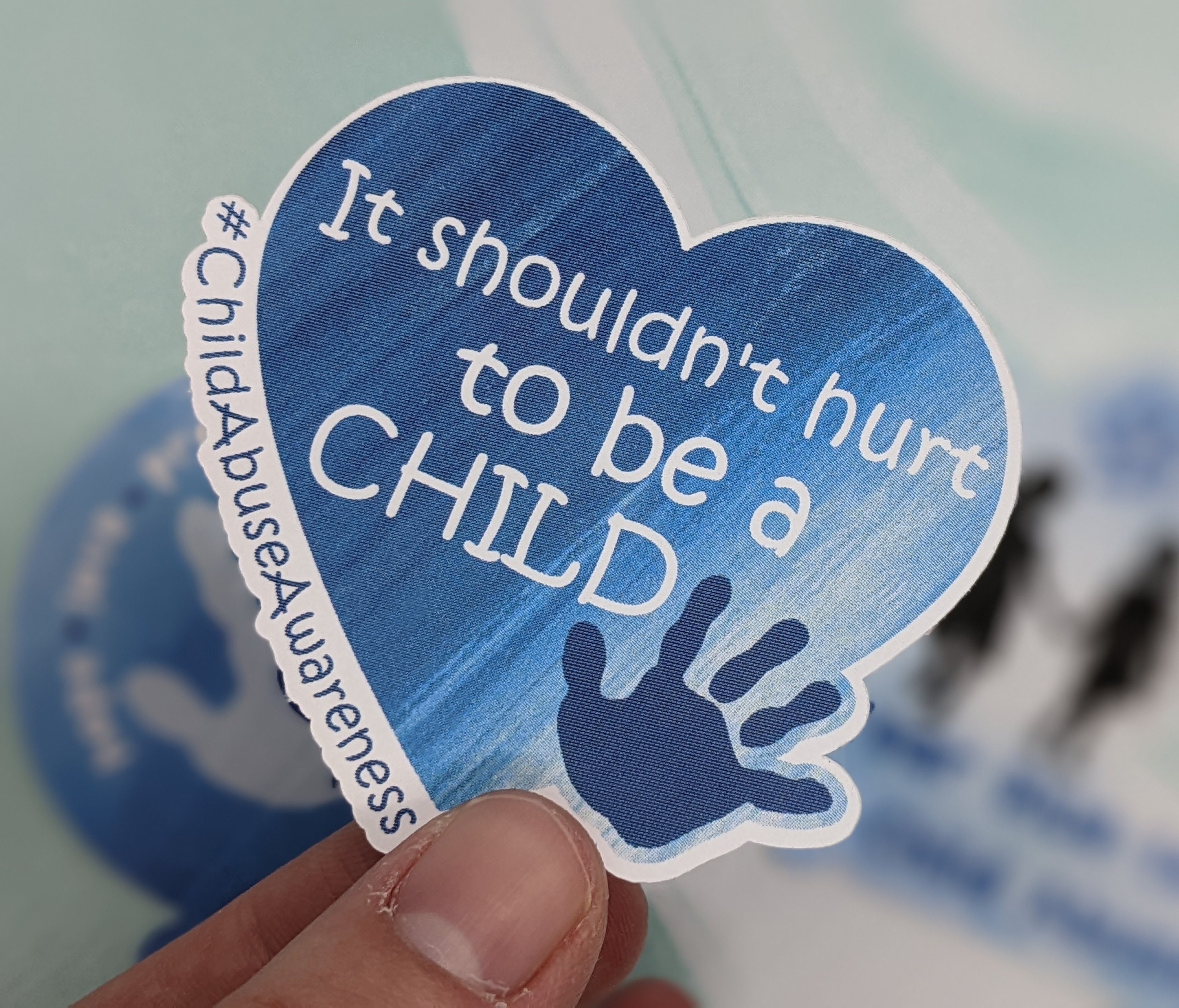 Child Abuse Stickers Child Abuse Awareness Wear Blue | Etsy