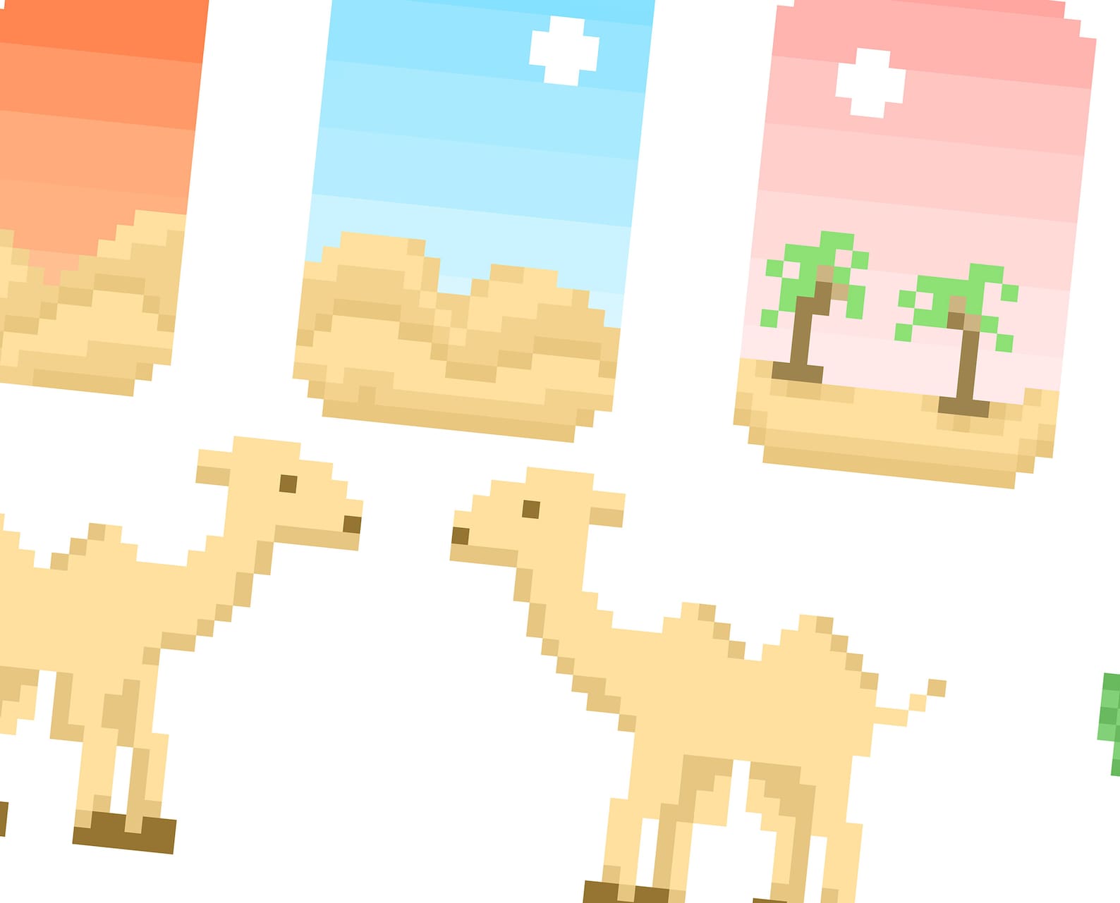 Desert Pixel Art Sticker Pack: Goodnotes, iPad Stickers, Digital ...