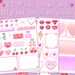 61 Pink Pixel Art Digital Sticker Pack Cute Pixel Art Sticker - Etsy