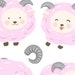 37 Cute Pink Sheep Digital Sticker Pack Sheep Goodnotes - Etsy