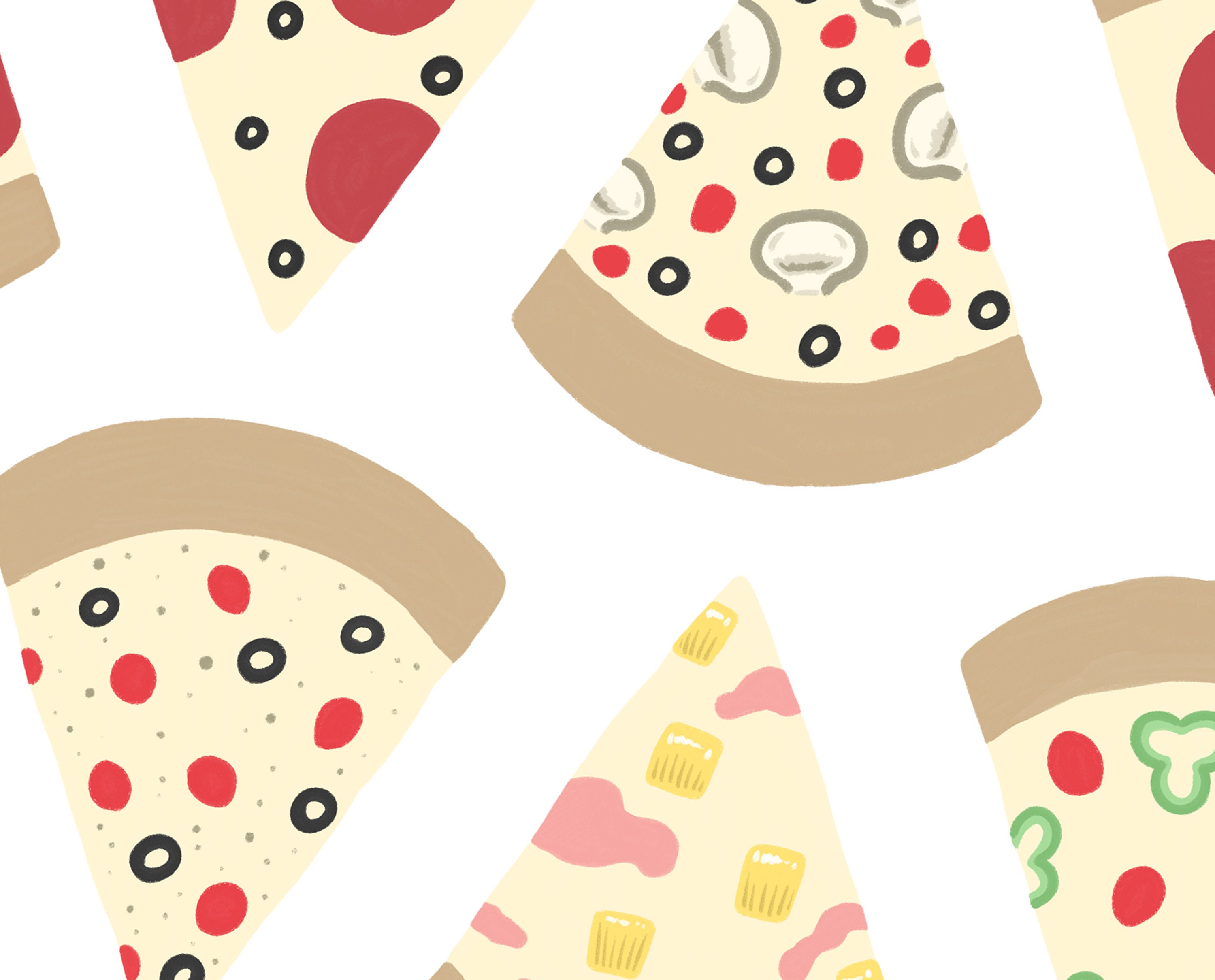 42 Cute Pizza Digital Sticker Pack, Pizza Printable Stickers, Goodnotes ...