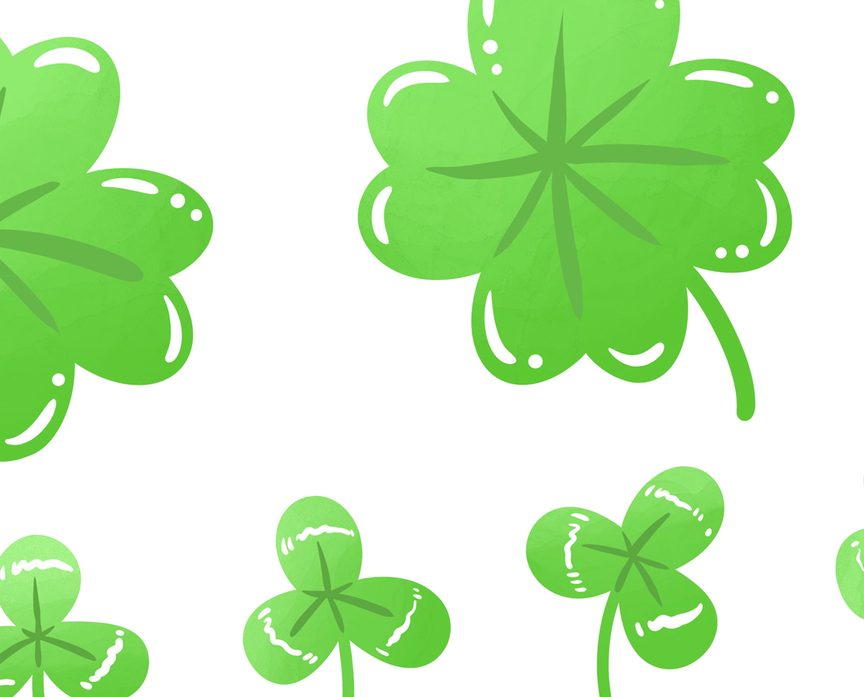 31 Cute Clover Digital Sticker Pack, Printable Four Leaf Clover ...