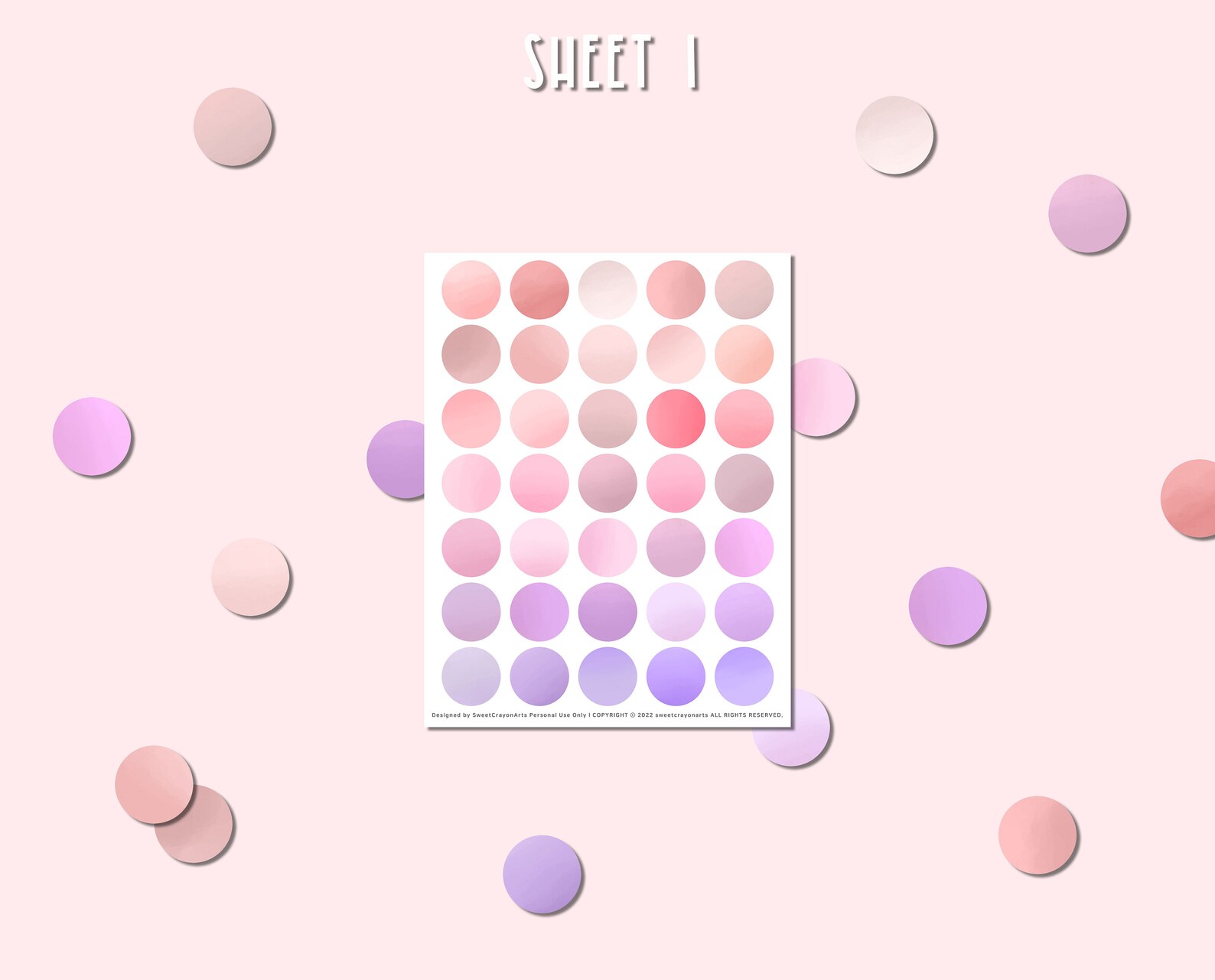 105 Pastel Tone Digital Sticker Pack Printable Stickers - Etsy