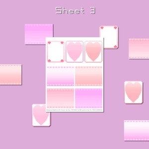61 Pink Pixel Art Digital Sticker Pack, Cute Pixel Art Sticker Pack ...