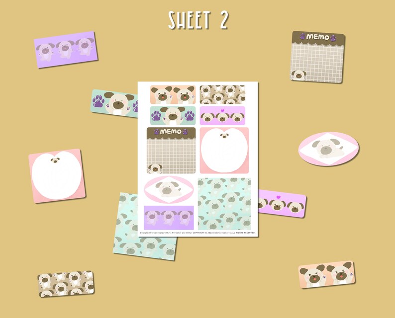 Dog Lover's Sticker Pack: Goodnotes, Planner, Printable, PNG, iPad ...