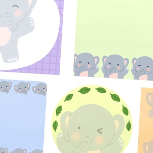 37 Cute Elephant Digital Sticker Pack Baby Elephant Printable - Etsy