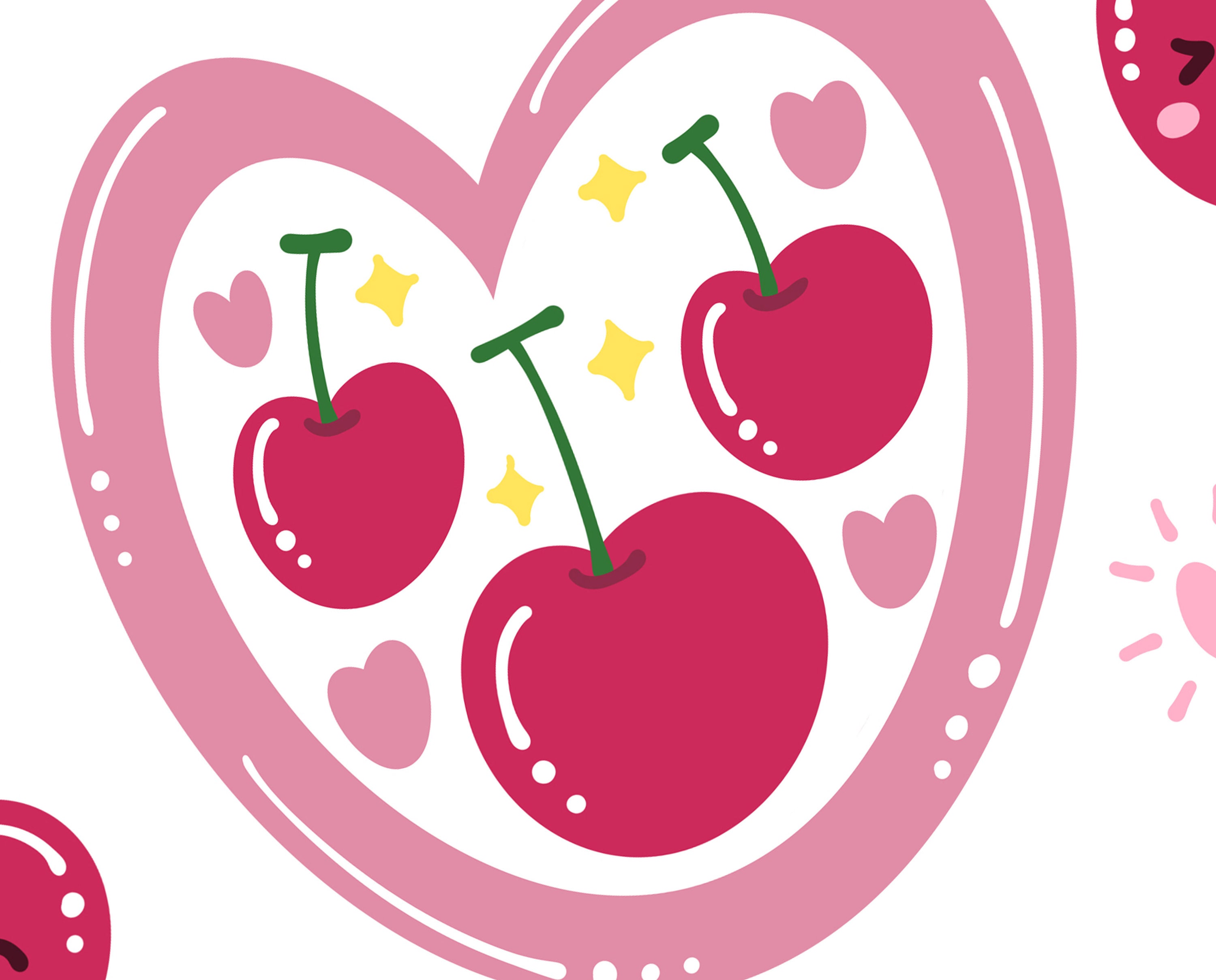 35 Cute Cherry Digital Sticker Pack Goodnotes Stickers - Etsy