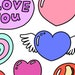 53 Cute Heart Digital Stickers Heart Shape Printable - Etsy