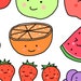 53 Cute Fruit Digital Stickers Fruit Printable Sticker - Etsy