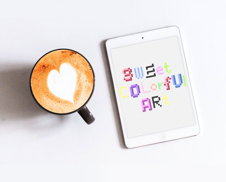 1392 Cute Pixel Alphabet Digital Sticker Pack Letter - Etsy