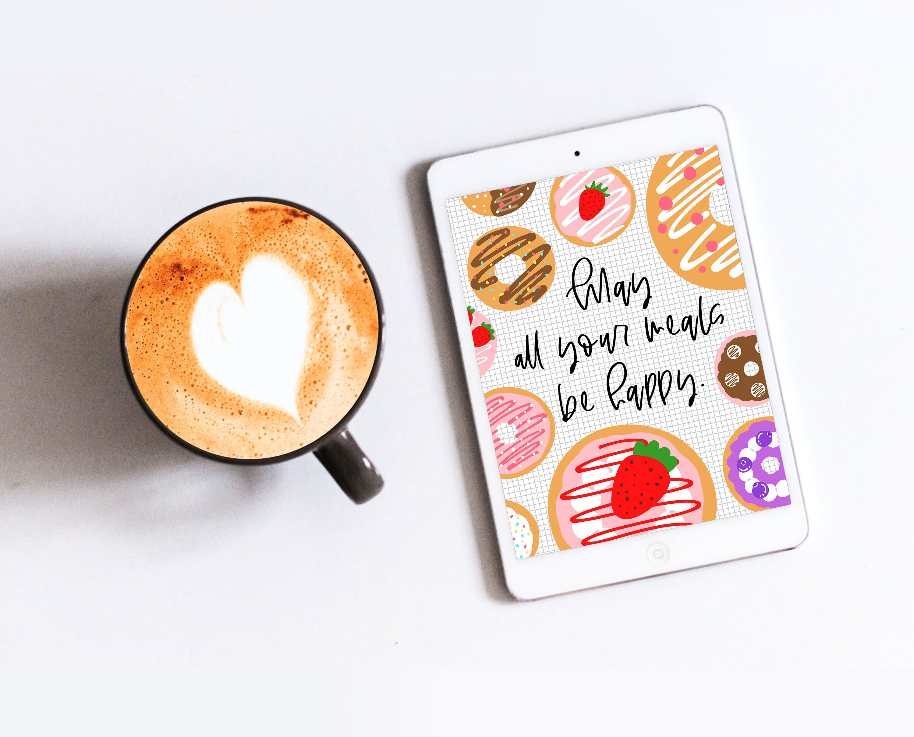 43 Cute Donut Digital Sticker Pack Cute Food Stickers - Etsy