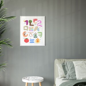 Learning Korean Hanguel Wall Art, Korean Abc Poster, Educational Wall ...
