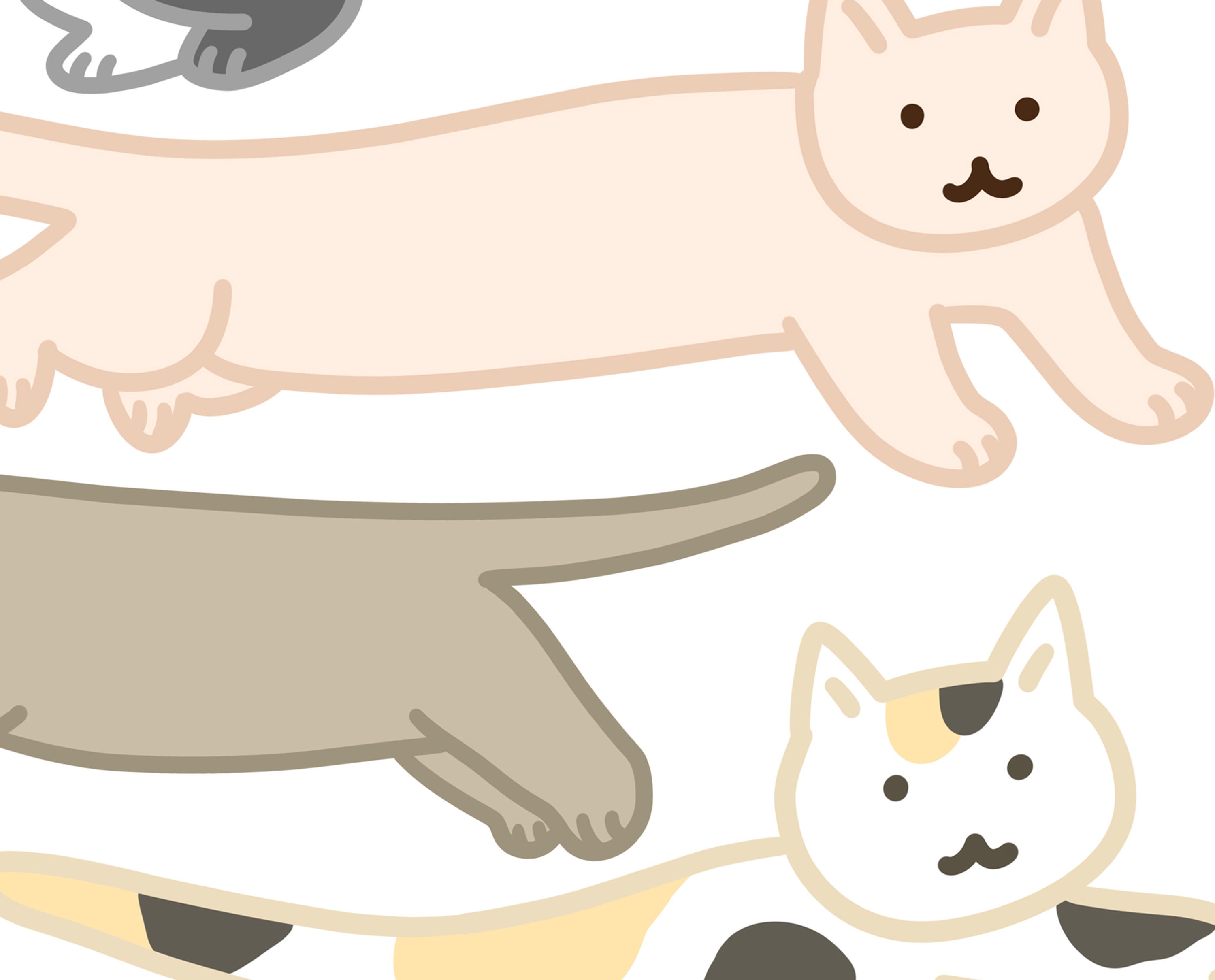 27 Cute Cat Digital Sticker Pack Cute Cat Printable Stickers - Etsy