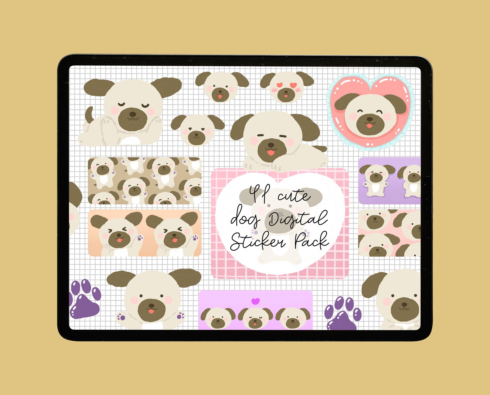 Dog Lover's Sticker Pack: Goodnotes, Planner, Printable, PNG, iPad ...