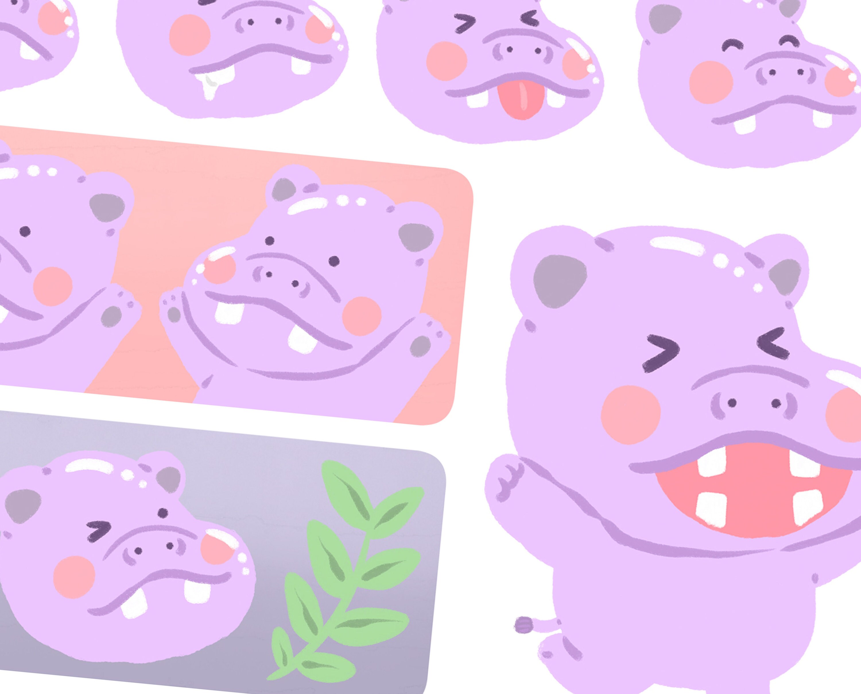 Hip Hippo Haven: Goodnotes & Printable Planner Stickers - Etsy