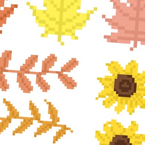 51 Thanksgiving Day Pixel Art Digital Stickers Happy - Etsy
