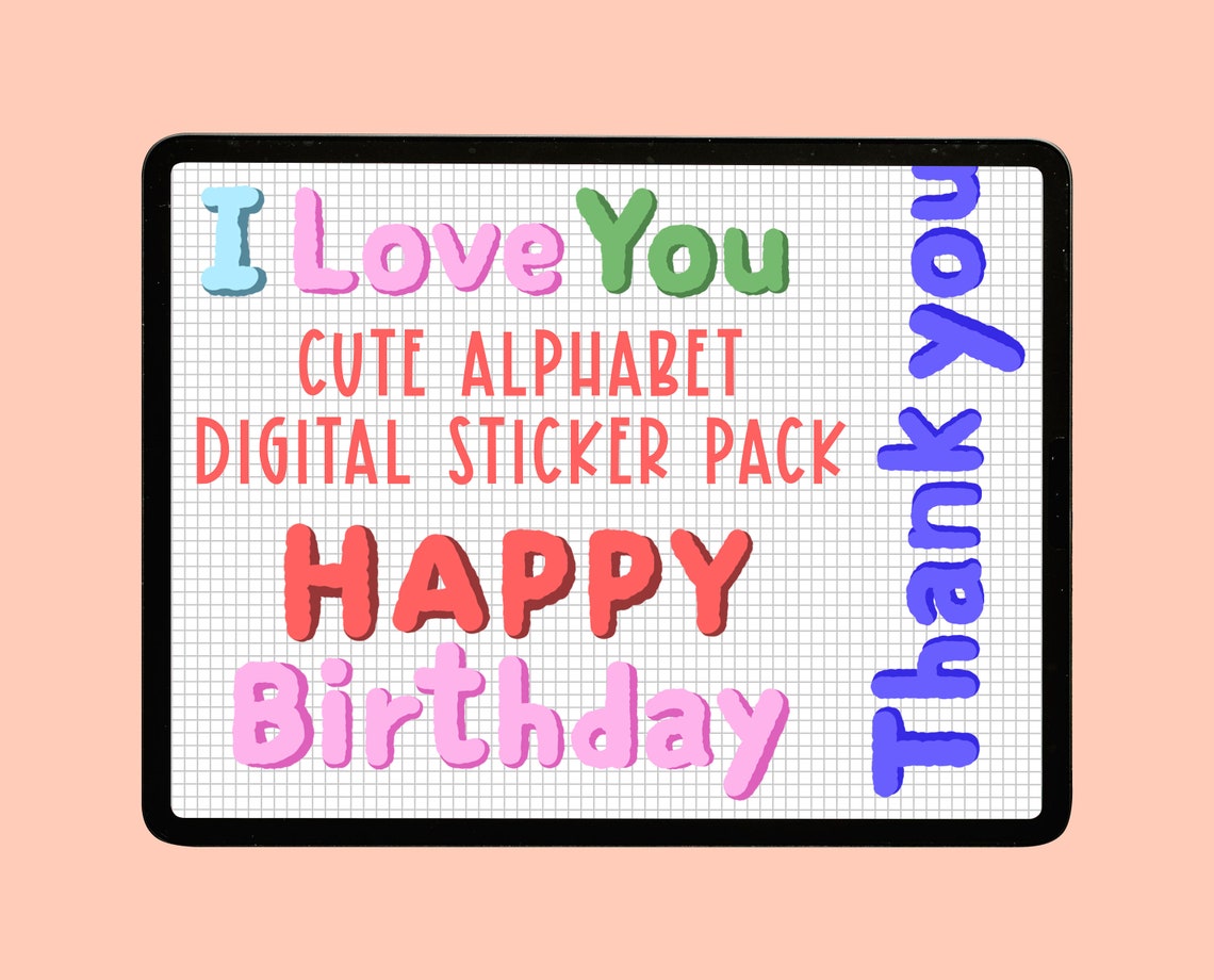 Whimsical Letters: Alphabet Stickers for Planners, Journals, and ...