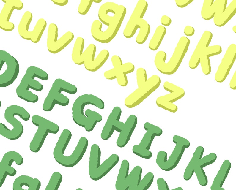 Whimsical Letters: Alphabet Stickers for Planners, Journals, and ...