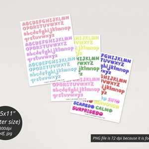 Whimsical Letters: Alphabet Stickers for Planners, Journals, and ...
