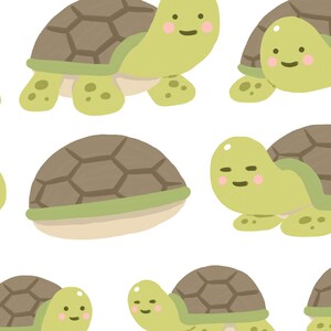 39 Cute Turtle Digital Sticker Pack, Cute Turtle Printable Stickers ...