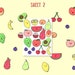 53 Cute Fruit Digital Stickers Fruit Printable Sticker - Etsy
