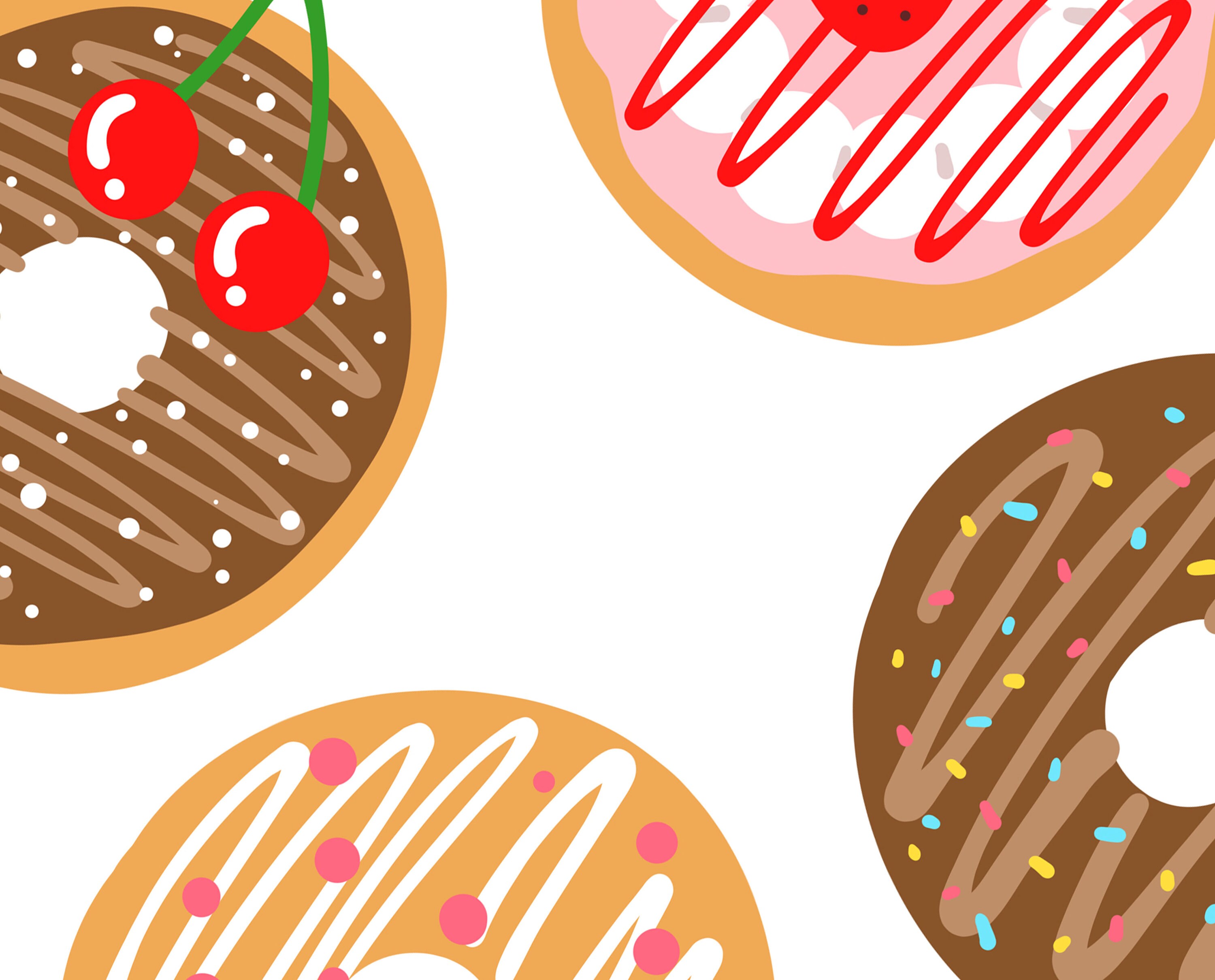 43 Cute Donut Digital Sticker Pack Cute Food Stickers - Etsy