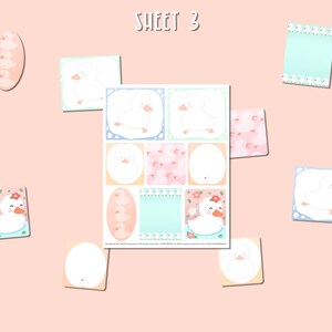 31 Cute Duck Digital Sticker Pack, Cute Duck Printable Stickers ...