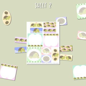 39 Cute Turtle Digital Sticker Pack, Cute Turtle Printable Stickers ...