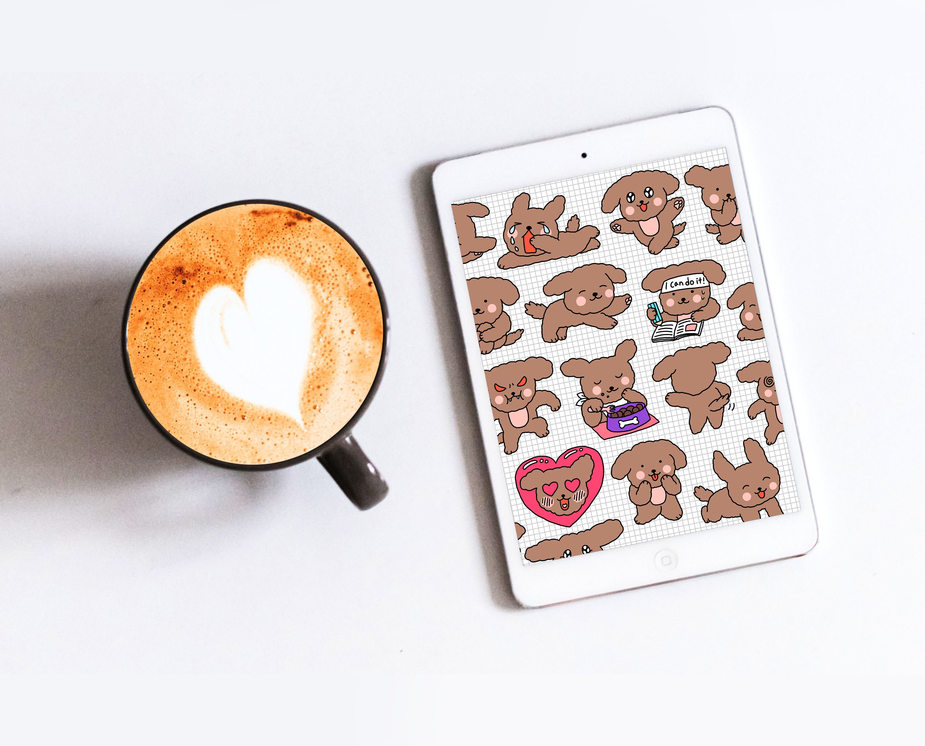Puppy Love: Goodnotes, Printable, and Digital Sticker Pack - Etsy