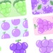 40 Cute Grape Digital Sticker Pack Cute Food Printable - Etsy