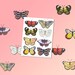 8 Butterfly Digital Stickers, Butterfly Printable Stickers, Goodnotes ...