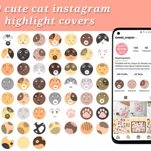 60 Cute Cat Instagram Highlight Covers Cute Pet Highlight - Etsy
