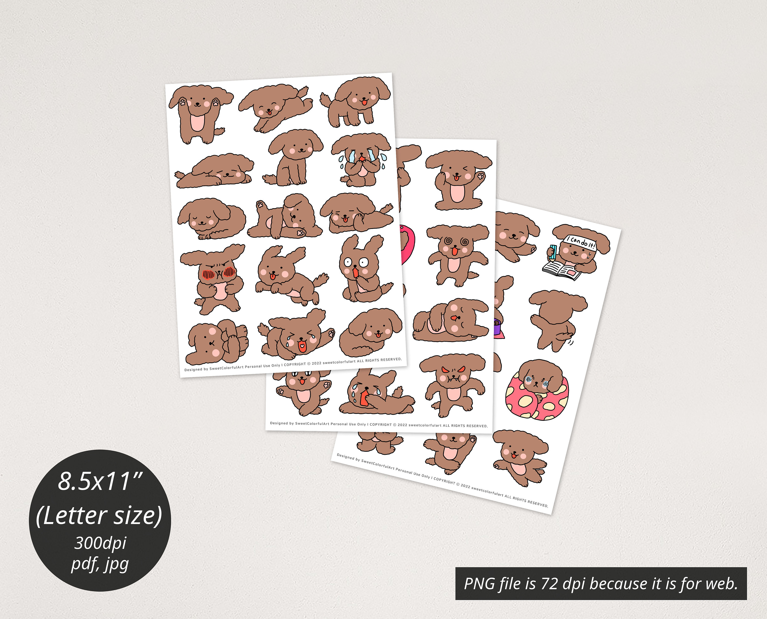 Puppy Love: Goodnotes, Printable, and Digital Sticker Pack - Etsy